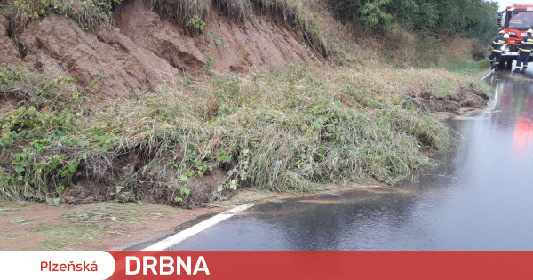 Plzeňsko a Rokycansko zasáhly rekordní srážky, prší i nadále. Déšť ...