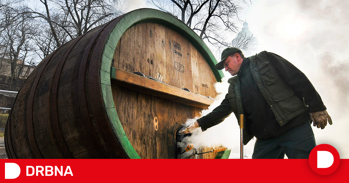 Nebezpečná dřina, zruční bednáři slavného pivovaru smolí 20 obřích ...